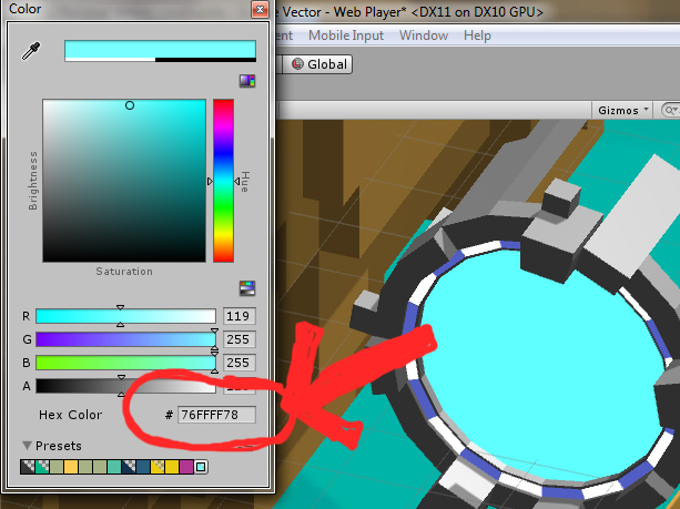 Unity has a 8 digit Hex color, and that’s insane! – David Ball's blog